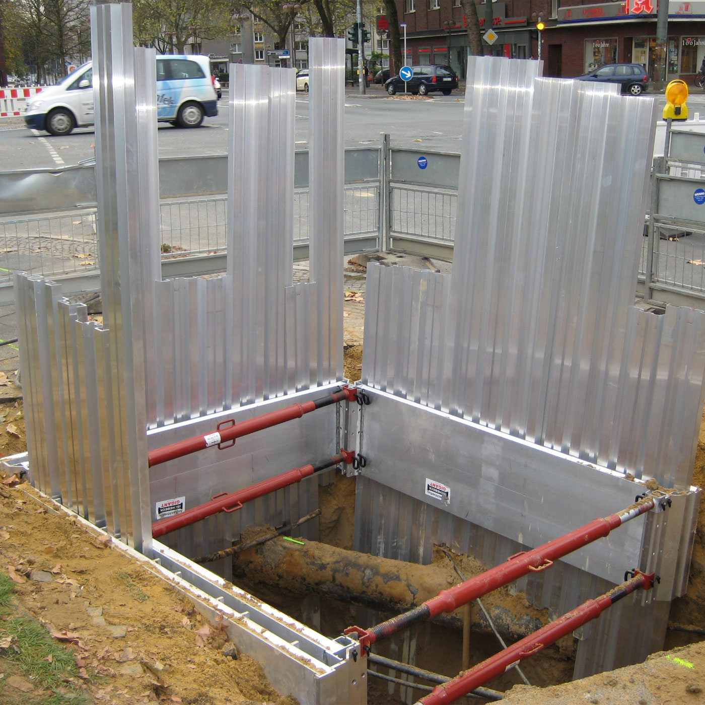 Sistema de entibación de aluminio GIGANT - Entibados Ischebeck